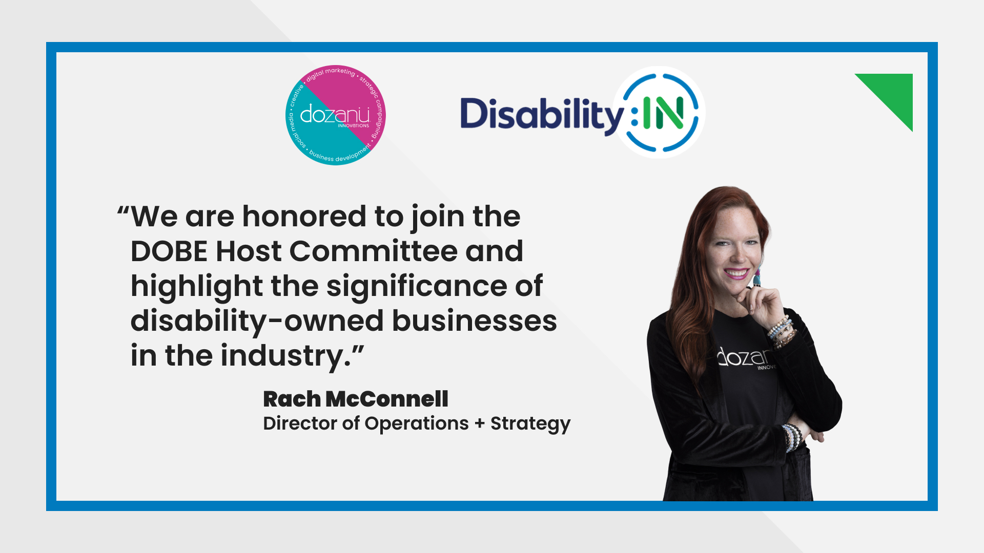 dozanü innovations Joins DOBE Host Committee for the Disability:IN ...