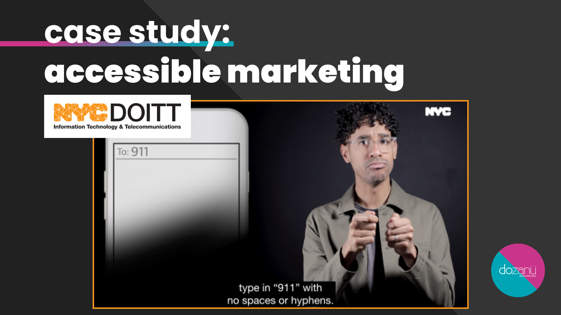 New York City Text-to-911 Case Study | dozanü innovations